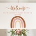 EDITABLE Boho Rainbow Baby Shower Welcome Sign Printable, Rainbow ...