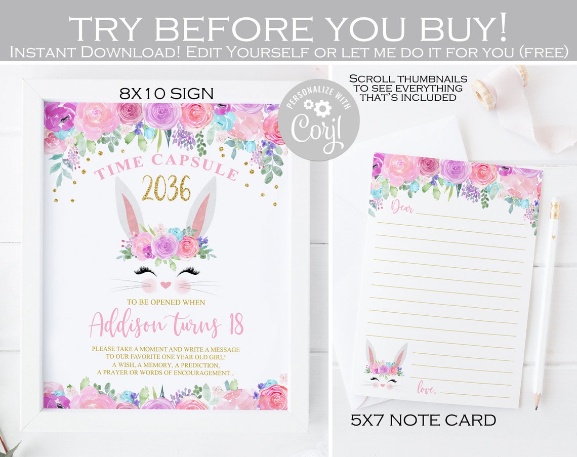 Thank You for Hopping by Sign Printable Pink and Gold 1st - Etsy