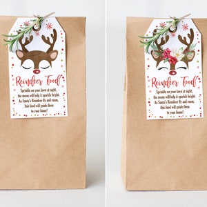Reindeer Food Tags Printable File, Instant Download Magic Reindeer Food ...