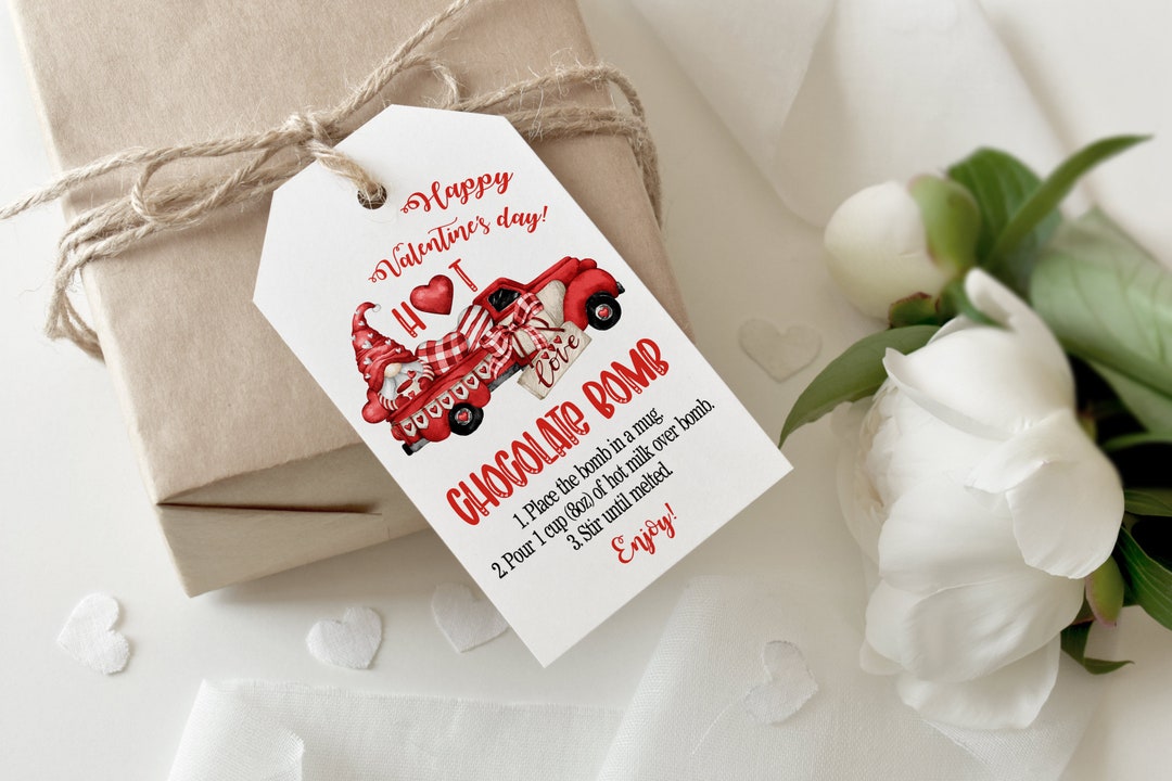 Hot Chocolate Bomb Tags Printable, Hot Cocoa Bomb Tag Instructions ...