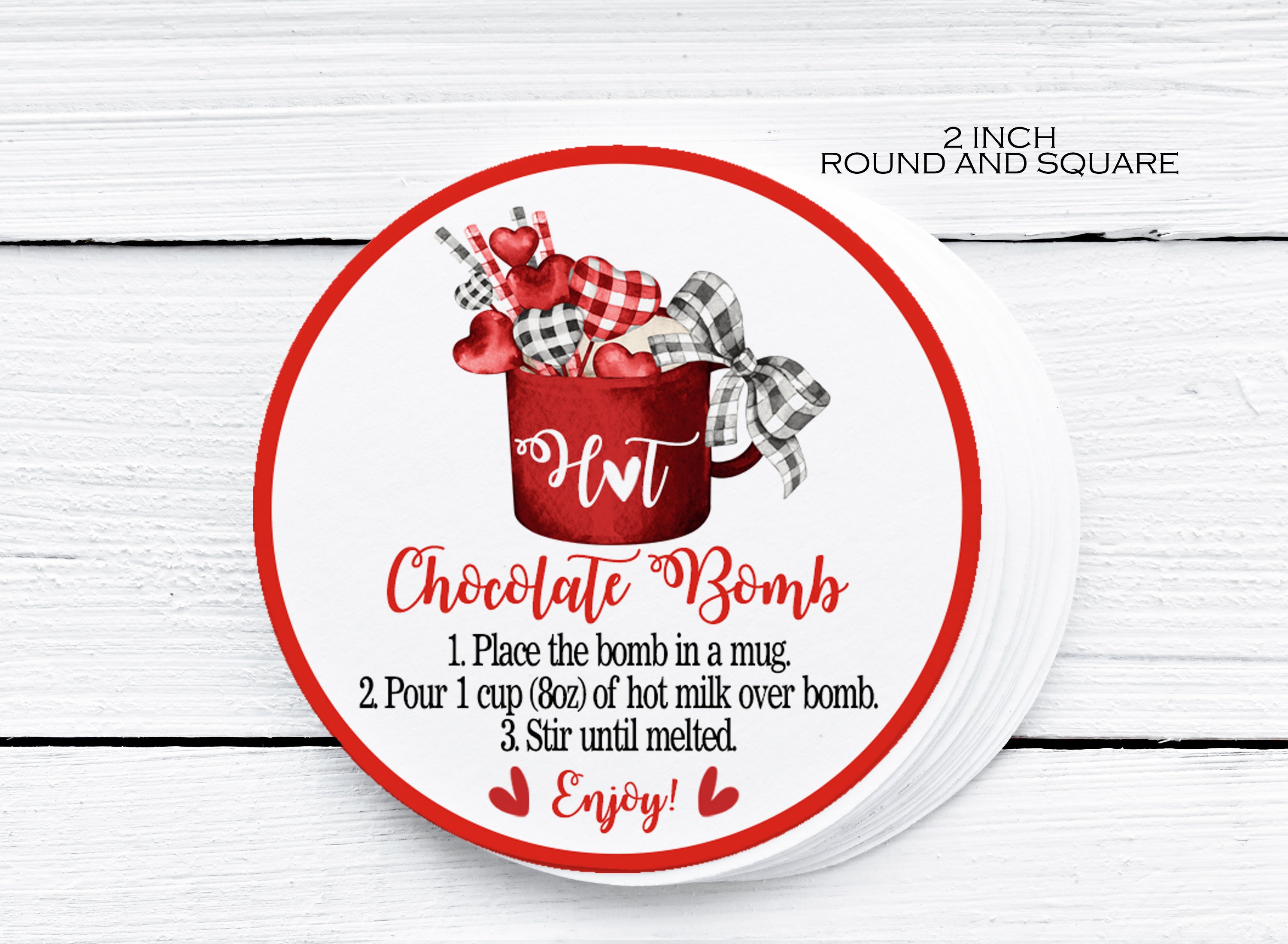 Hot Chocolate Bomb Tags Printable Hot Cocoa Bomb Tag - Etsy