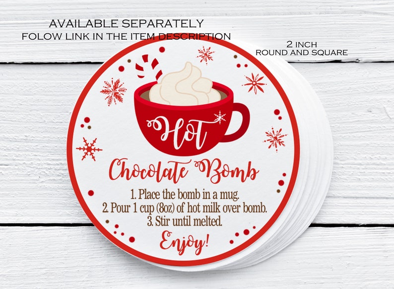 You're the Bomb Christmas Hot Chocolate Bomb Tags - Etsy