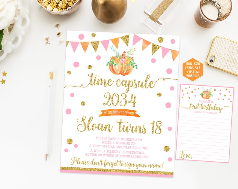 Taco Bar Sign Printable Fall Girl Baby Shower Sign Pink and - Etsy