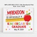 EDITABLE Kindergarten Graduation Diploma Printable, Girl Last Day of ...