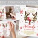 Reindeer Happy Birthday Banner Printable, Girl Deer Birthday Party ...