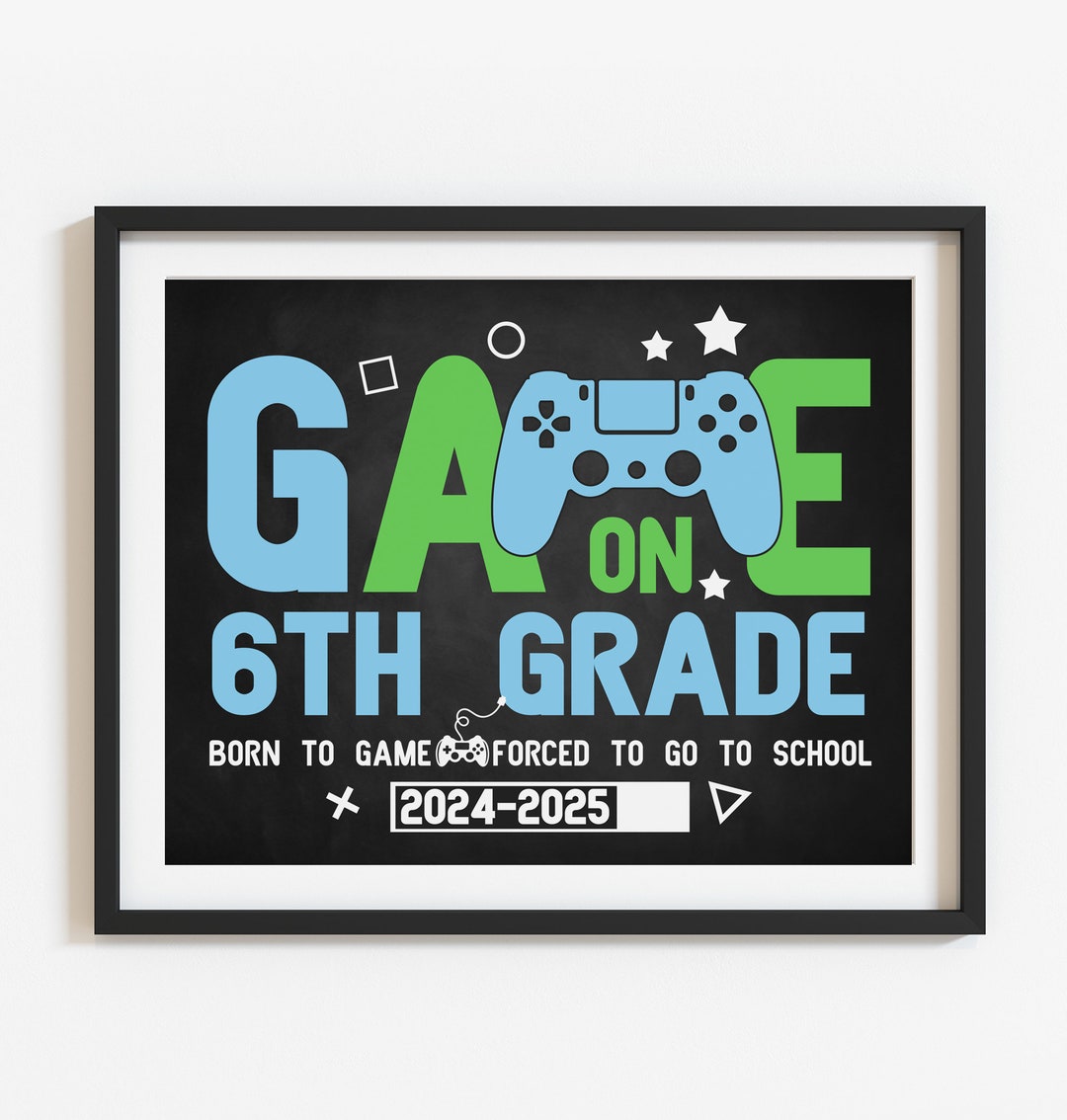 Juego en letrero de 6to grado, 1er día de 6to grado, Primer día de ...