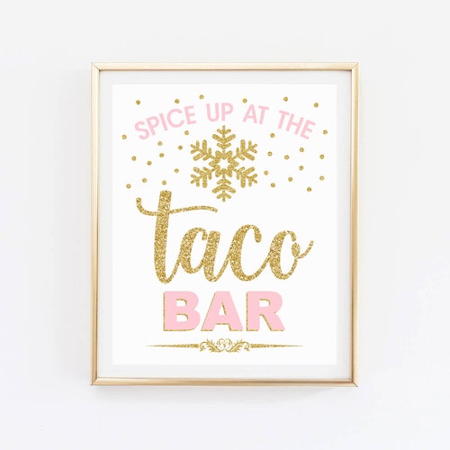 Food Table Sign Printable Girl Birthday Party or Baby Shower - Etsy