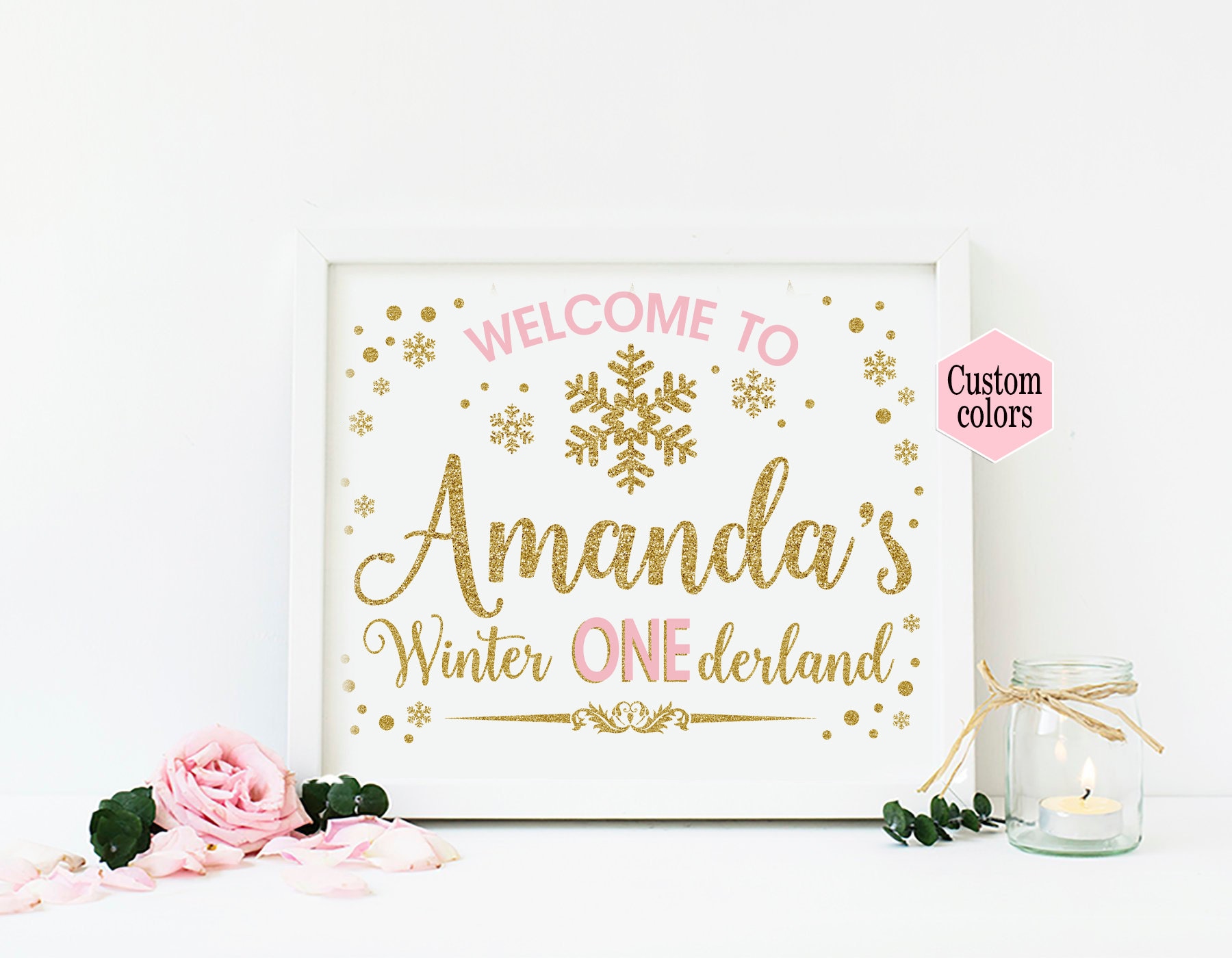 Cold cuts sign printable winter onederland decorations pink | Etsy