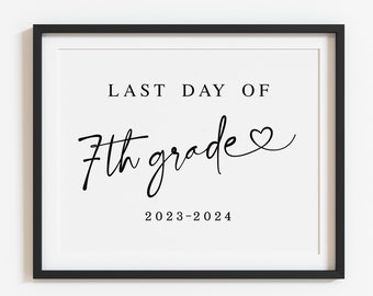 7th Grade Sign - Etsy