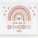 Boho Rainbow First Day of Daycare Sign Printable Girl Back to - Etsy
