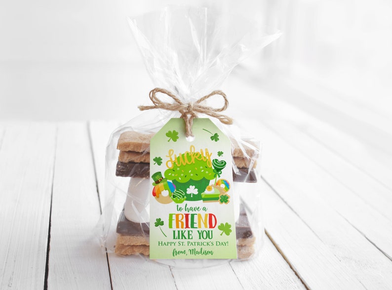 EDITABLE Rainbow Seeds St. Patrick's Day Tag Printable, St. Patty's ...