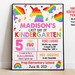 EDITABLE Last Day of School Sign Printable, Girl Kindergarten ...