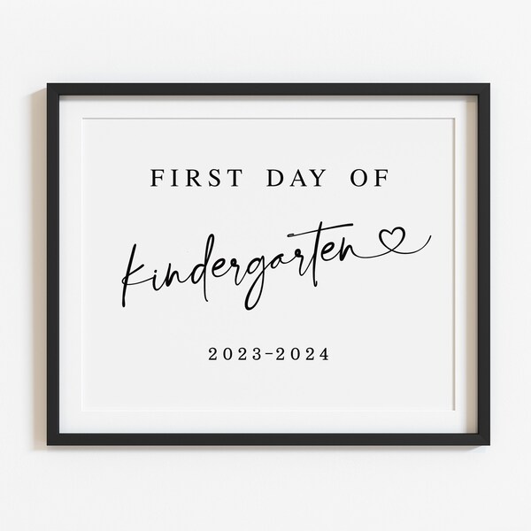 First Day of School Sign Printable - Etsy