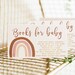 EDITABLE Boho Rainbow Baby Shower Welcome Sign Printable, Earth Tones ...