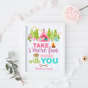 S'mores Tags, Smores Thank You Tags, Camping Birthday Party Favors ...