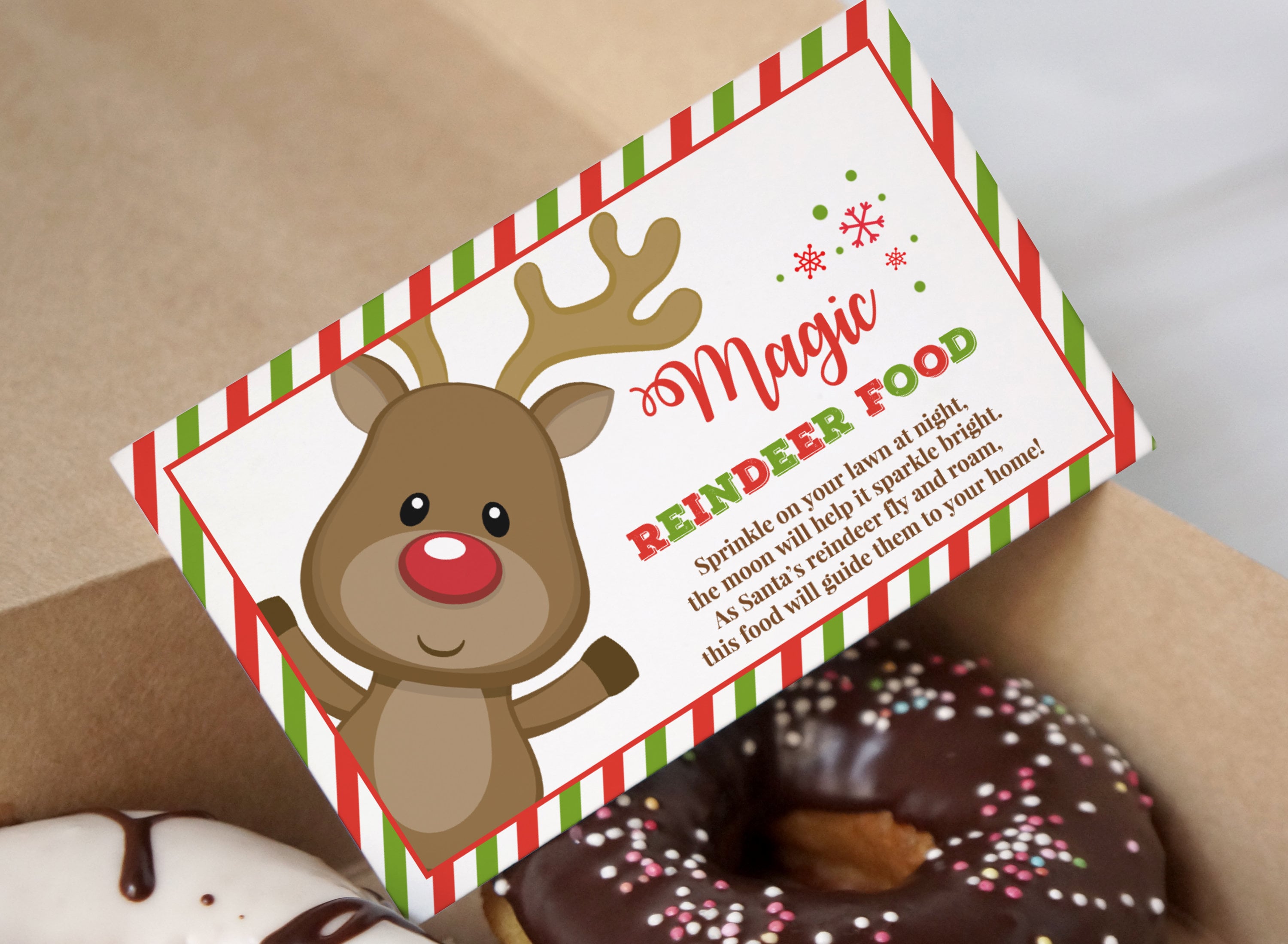 Reindeer Food Labels