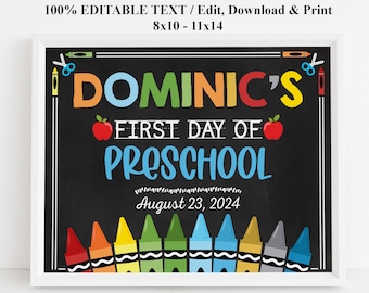 Watermelon First Day of School Sign Printable, Girl Back to School ...