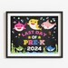 Shark Last Day of Pre-k Sign Printable, Girls Chalkboard End of School ...