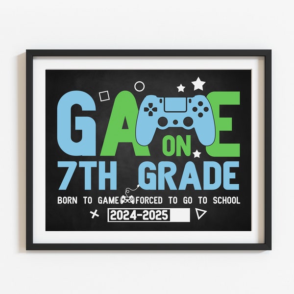 1st Day of 7th Grade Sign 2024 First Day - Etsy