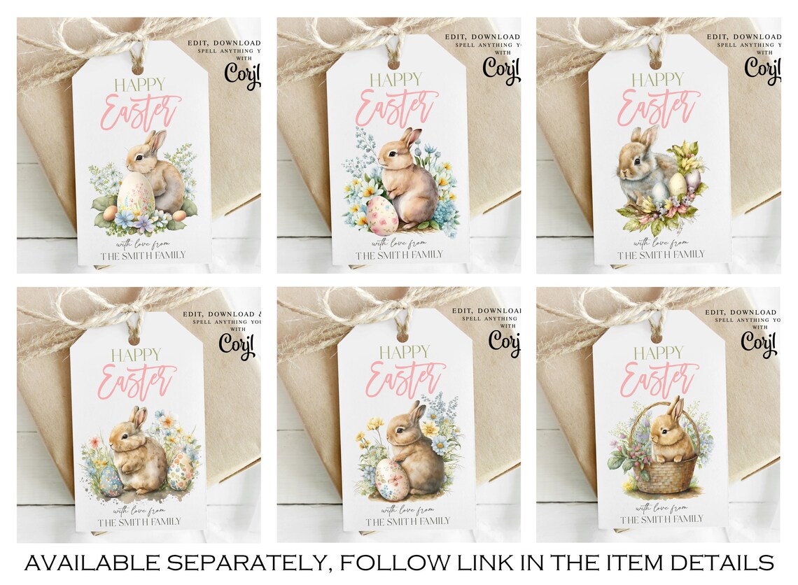 Easter Bunny Bait Tags Printable Bunny Food Gift Labels - Etsy