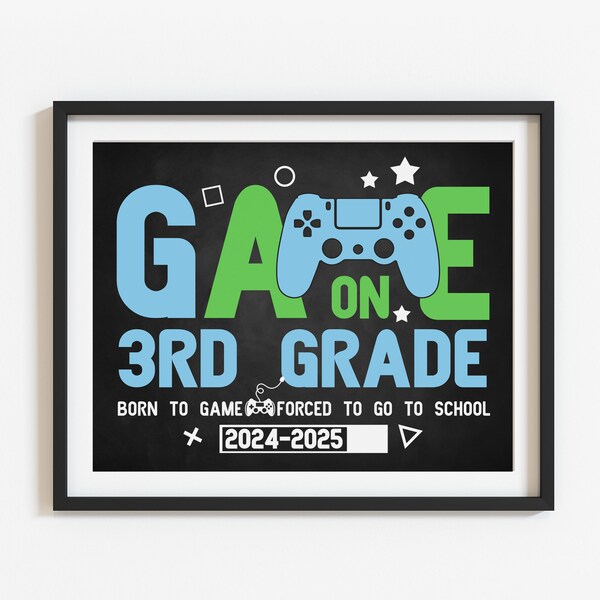 3rd Grade Sign - Etsy