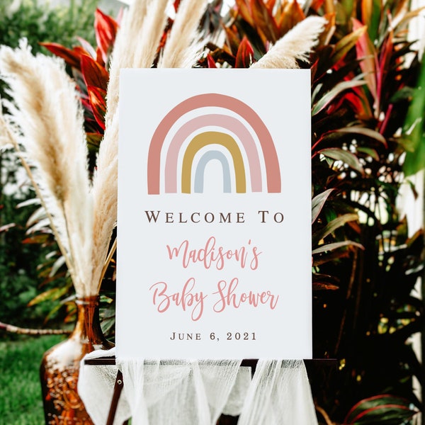 Rainbow Welcome - Etsy