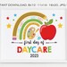 Rainbow First Day of Pre-k3 Sign Printable Girl Back to - Etsy