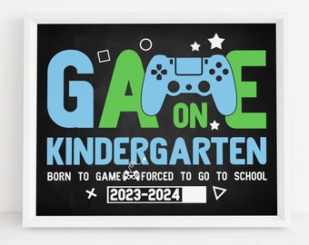 Soccer First Day of School Sign Printable Boy Back to School - Etsy