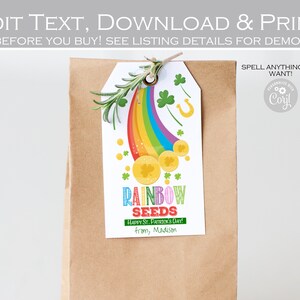 Editable You're the Pot of Gold at the End of My Rainbow, St. Patrick's ...