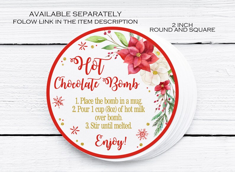 You're the Bomb Christmas Hot Chocolate Bomb Tags - Etsy
