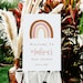 EDITABLE Boho Rainbow Baby Shower Welcome Sign Printable, Earth Tones ...