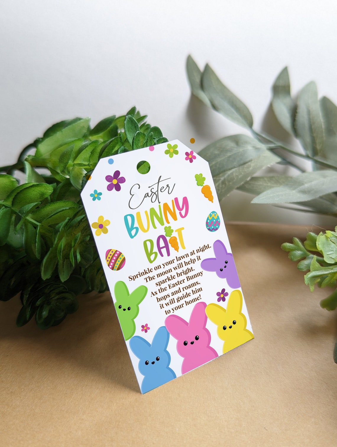 Easter Bunny Bait Tags Printable Bunny Food Gift Labels - Etsy