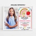EDITABLE Kindergarten Diploma With Photo Printable Rainbow Personalized ...