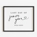 Minimalist Last Day of Junior Year Sign Printable, Modern Graduation ...