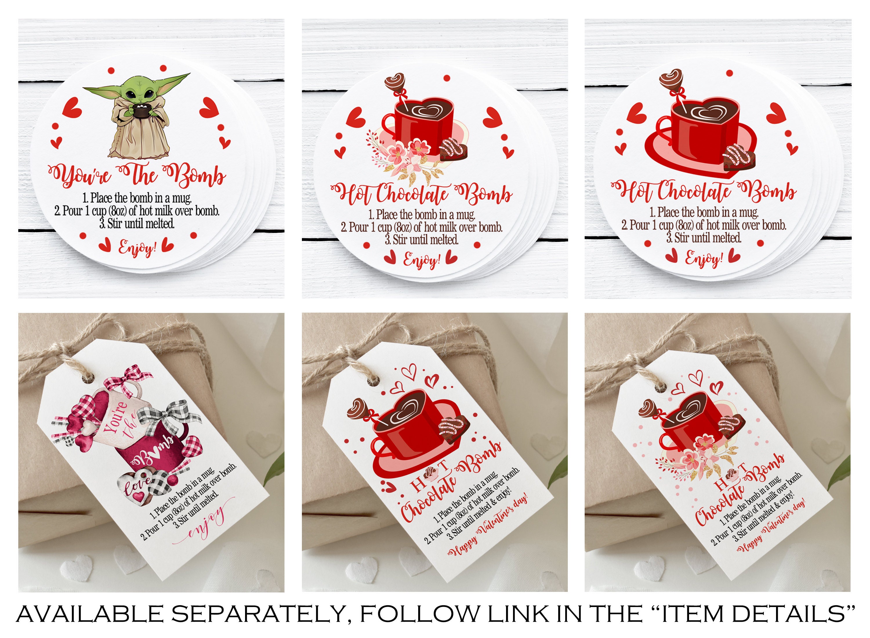 Hot Cocoa Bomb Tags Printable Gnomes Hot Chocolate Bomb Tag | Etsy