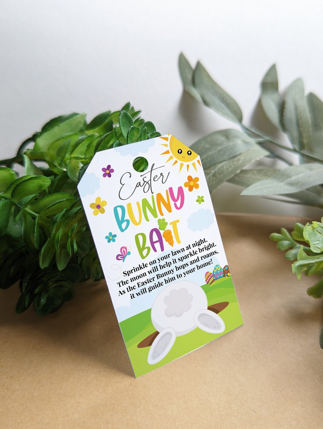 Easter Bunny Bait Tags Printable, Bunny Food Gift Labels, Activity for ...