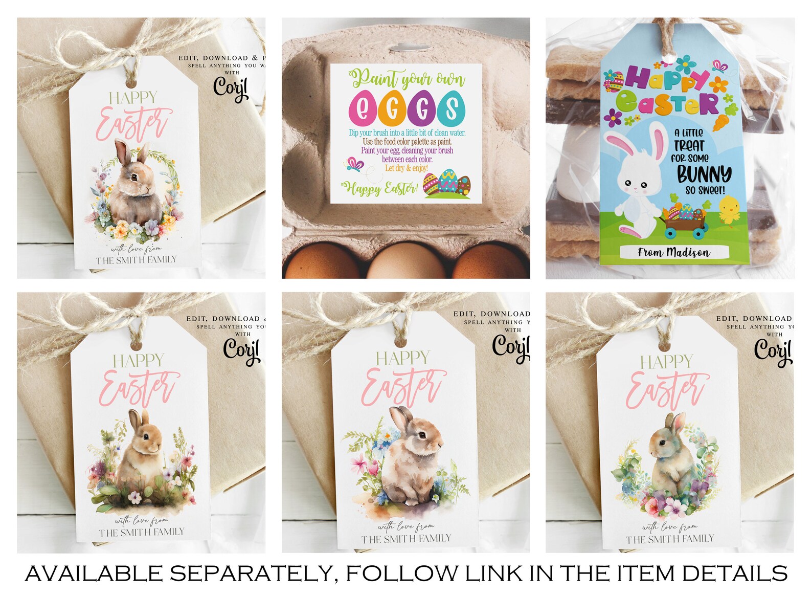 Easter Bunny Bait Tags Printable Bunny Food Gift Labels - Etsy