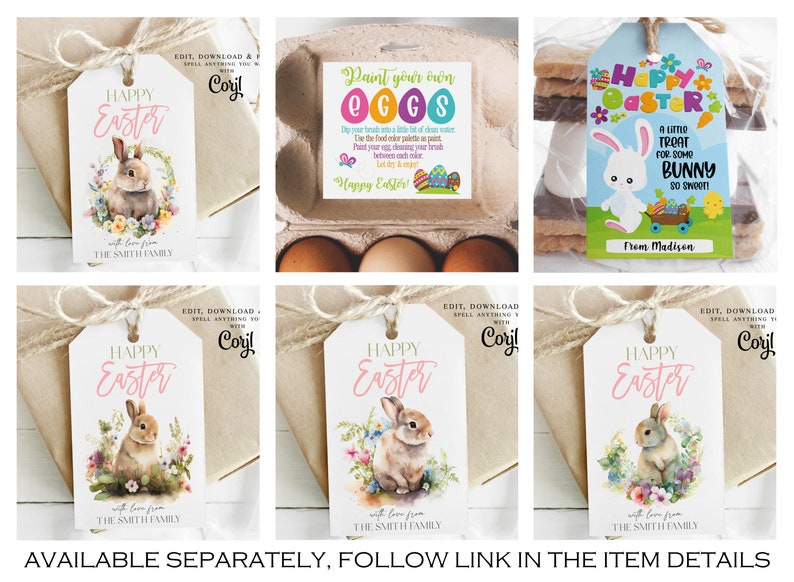 Easter Bunny Bait Tags Printable Bunny Food Gift Labels - Etsy
