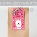 Llama Valentine's Day Tag Printable, Llama Valentines Tag, Classroom ...