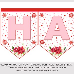 Reindeer Happy Birthday Banner Printable, Girl Deer Birthday Party ...
