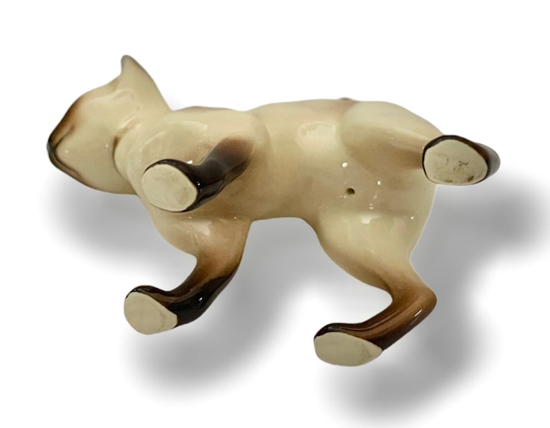 Lefton Siamese Cat and Kitten Figurines Blue Eyes Mid Century | Etsy