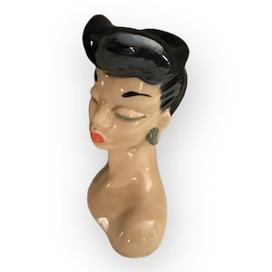 Vintage Dorothy Kindell 1940’s Polynesian Head Vase California Pottery ...