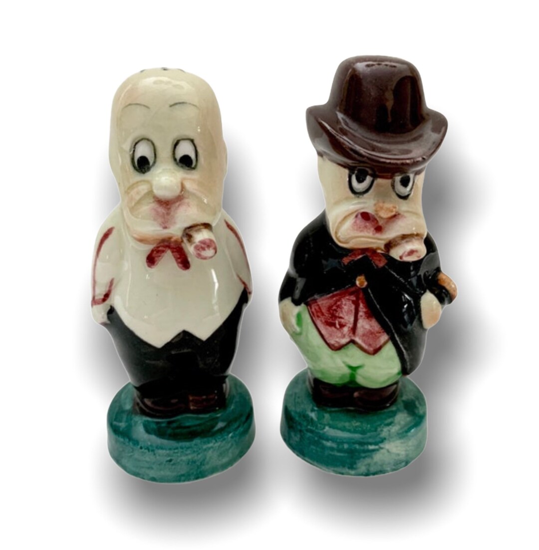 Silent Sam Adamson and Side Kick Salt & Pepper Shakers Adamson Comic ...
