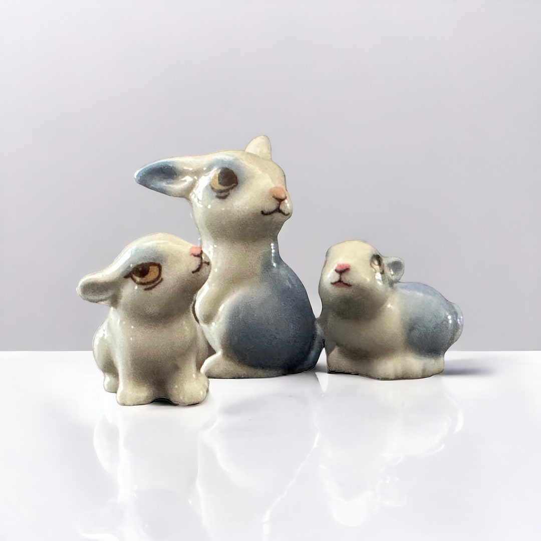 Wade England Happy Family Bunny Rabbit Figurines With Original Box - Etsy