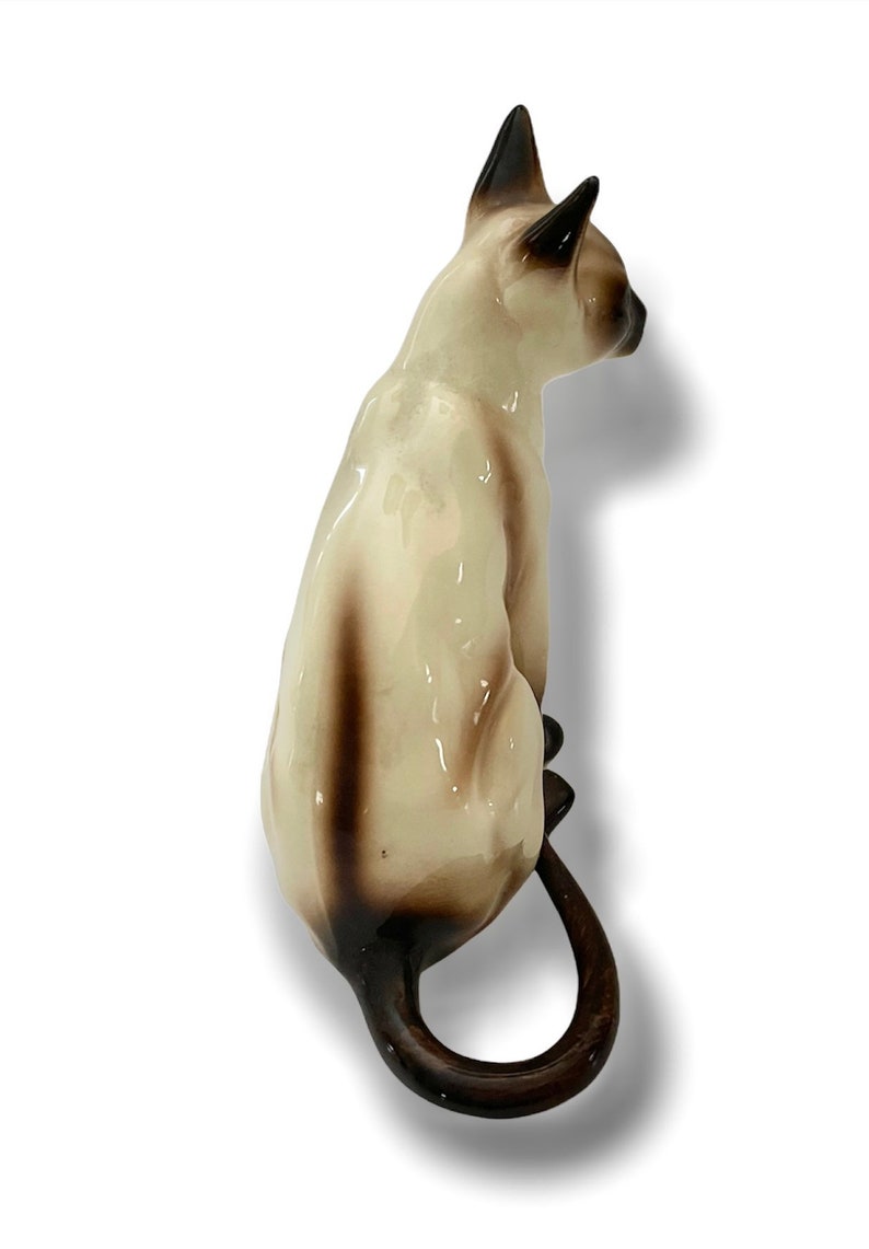 Lefton Siamese Cat and Kitten Figurines Blue Eyes Mid Century | Etsy