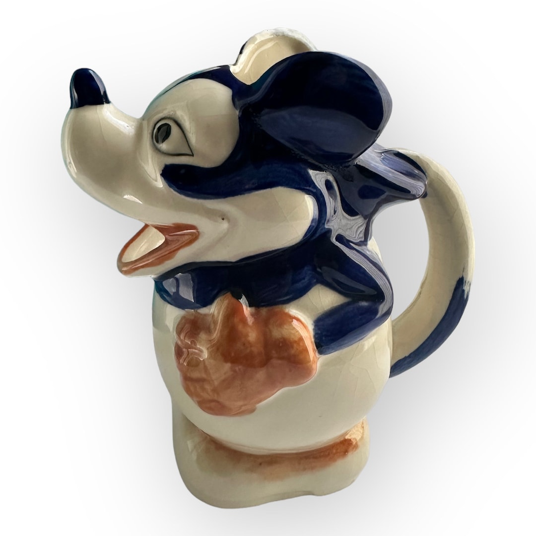Vintage Mickey Mouse Jug Circa 1940 Kitschy Pitcher Japan - Etsy