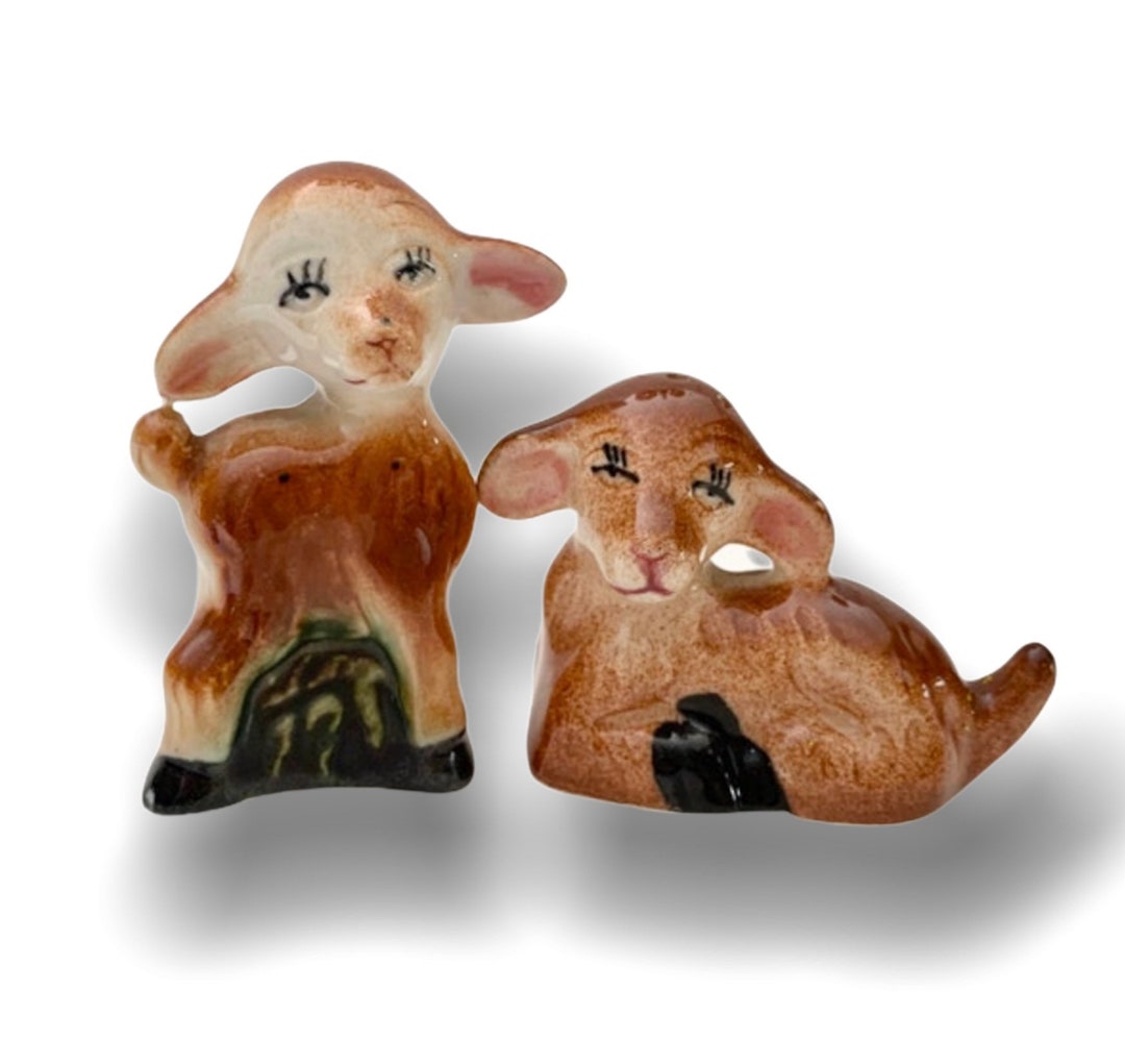 Lambs Sheep Salt & Pepper Shakers Mid Century Japan Novelty Shakers - Etsy