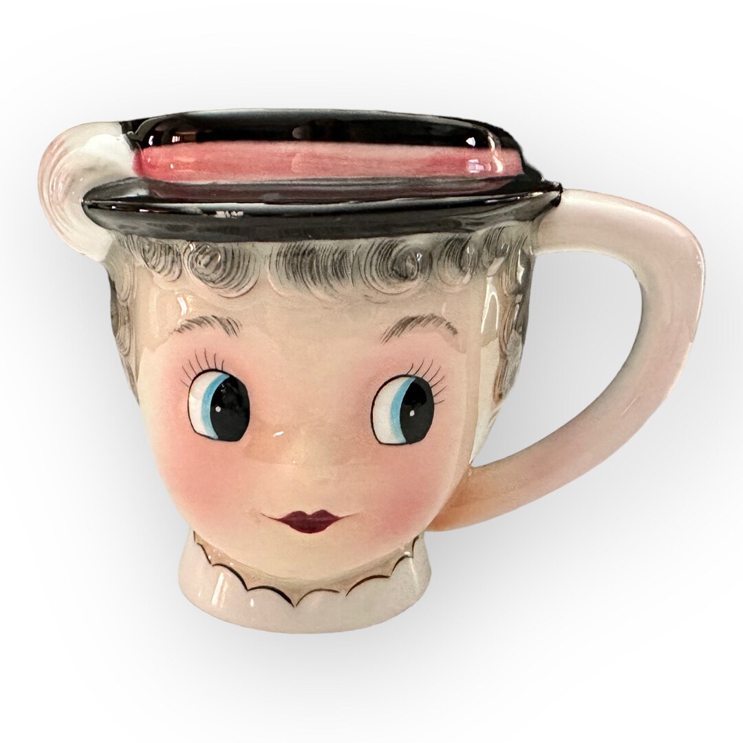 Vintage PY Miyao Old Lady Mug Coffee Cup Tea Cup - Etsy