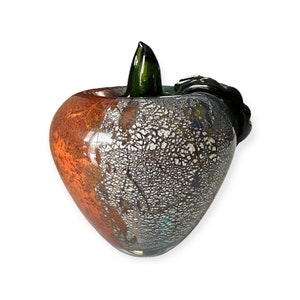 Vintage Murano Glass Apple Paperweight - Etsy