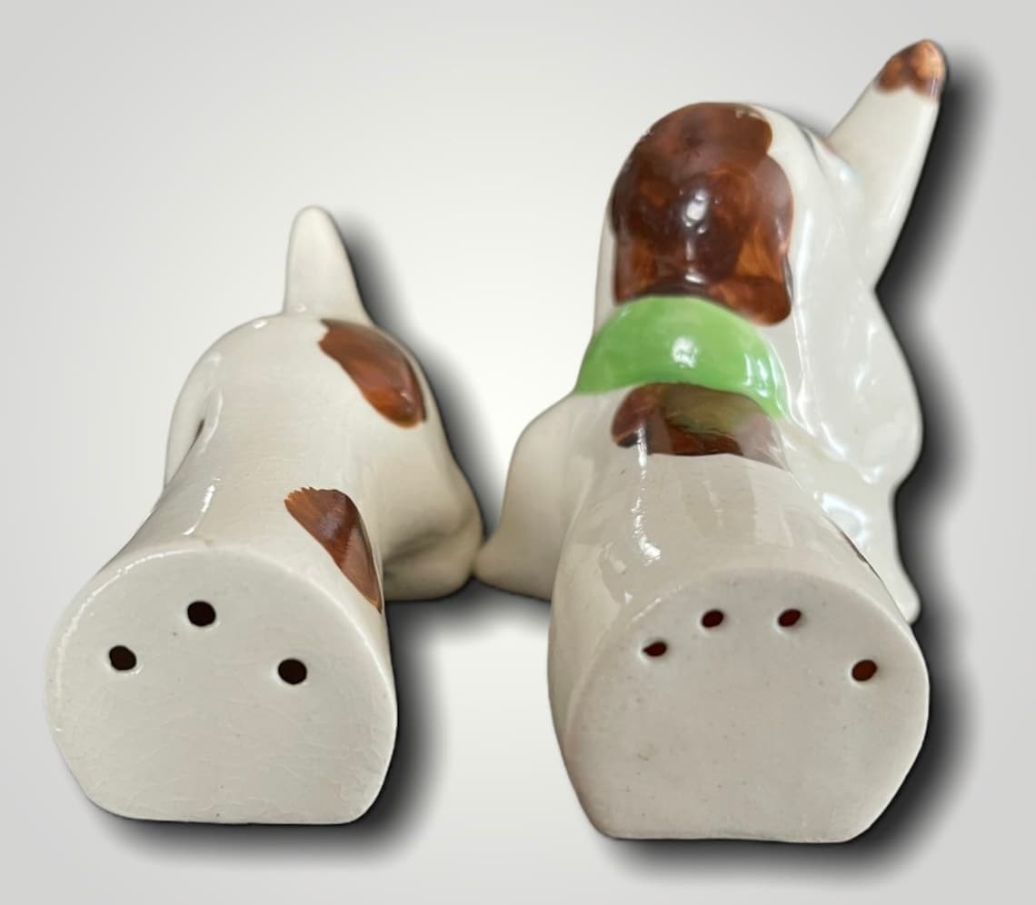 Adorable 7 Puppy Dog Salt &Pepper Shakers Mid Century | Etsy